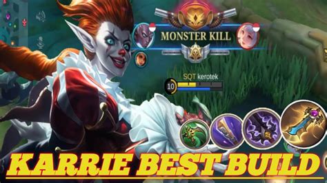 Build Karrie Terbaru Season 28 Karrie Best Build 2023 Mobile