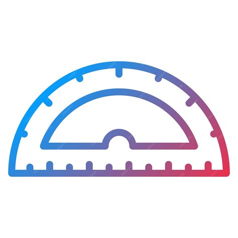 Premium Vector Protractor Icon Vector Image Can Be Used For Engineer