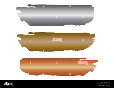 Silver And Bronze Color Stock Vector Images Alamy