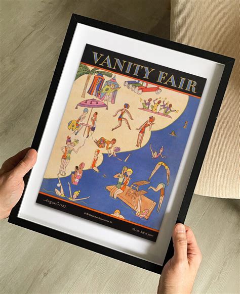 Vanity Fair August 1927 Cover Print The Curious Desk