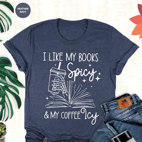 Coffee Icy And Books Spicy Svg Etsy
