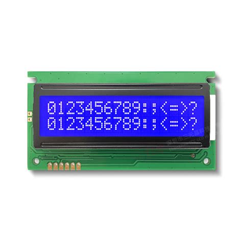 Monochrome 1602 LCD Display I2c Interface Stn White On Blue Background