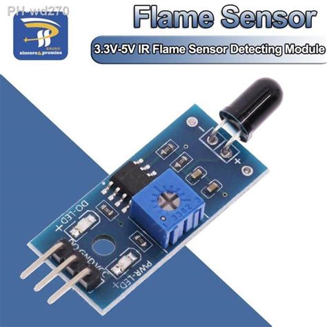 Dc 33v 5v Infrared 3 Wire Flame Detection Sensor Module Ir Flame