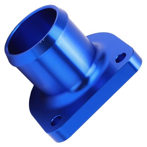 Engine Coolant Thermostat Housing Blue 6061 T6 Aluminum Alloy