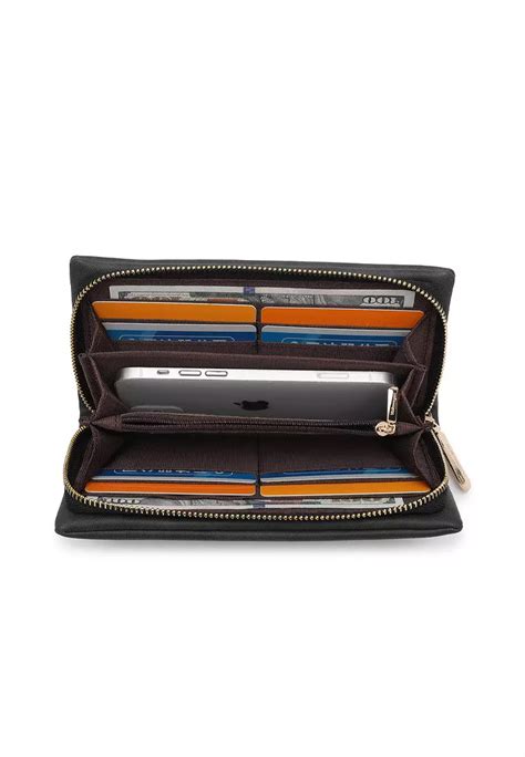 Buy Volkswagen Womens Zipper Leather Long Wallet Purse With