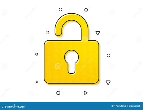 Lock Icon Private Locker Sign Vector Stock Vector Illustration Of