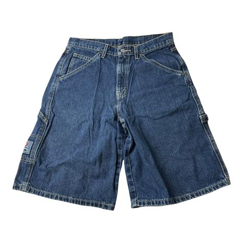 Levis L2 Denim Blue Jean Shorts Carpenter Mens Waist Depop Artofit