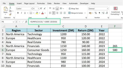 Steps To Summarize Data With Sumifsumifs Downloadable Template