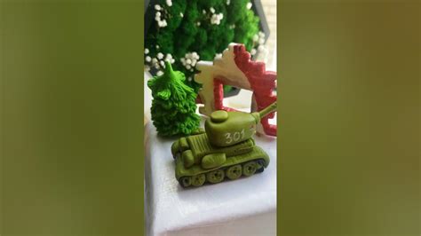 танки чуть больше спичечного коробка . фигурки из мастики на торт 🎂 ...