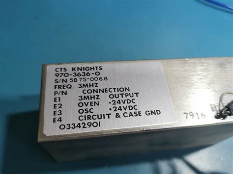 Systron Donner 6054b 3mhz Ocxo Frequency Counter Oven Controlled 3mhz