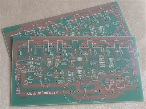 برد Pcb خام آمپلی فایر پاورماسفت 400 وات با تغذیه دوبل 55 ولت وفیبر فایبرگلاس