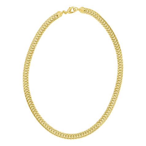 Adornia 14k Gold Plated Wheat Herringbone Chain Necklace Shopsimon