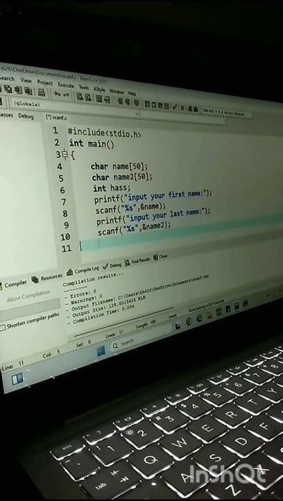 Scanf Use In C Programming Languageshorts Coding Music Shortsvideo
