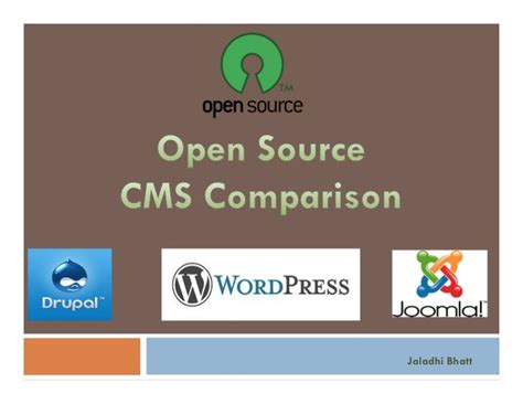 Open Source Cms Presentation V1