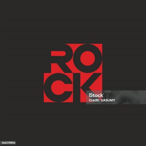 레터링 단어 록 음악 로고 빨간색 이랑 음악 그래픽 디자인 T셔츠 인쇄 스티커 서식 파일 0명에 대한 스톡 벡터 아트 및 기타 이미지 Istock