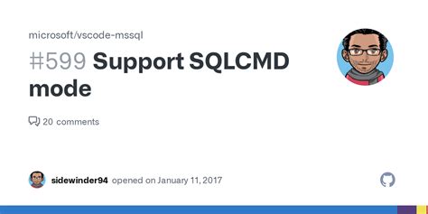 Support Sqlcmd Mode · Issue 599 · Microsoftvscode Mssql · Github