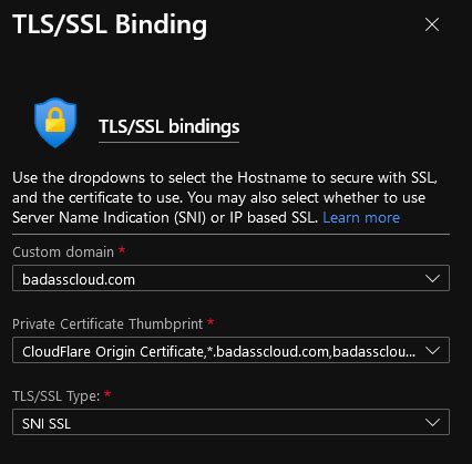 Full End To End Encryption On An Azure WebApp Using Cloudflare Luke