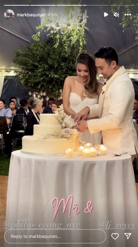 Lj Reyes Marries Non Showbiz Partner Philip Evangelista In New York