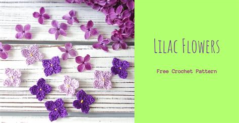 Crochet Lilac Flower