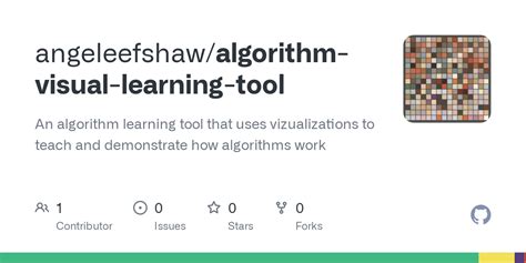 Github Angeleefshawalgorithm Visual Learning Tool An Algorithm