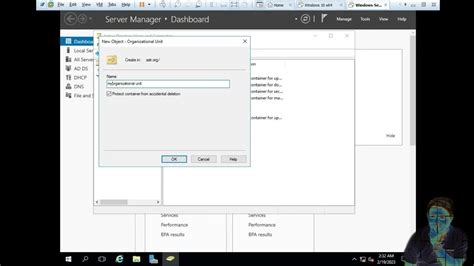 How To Create Organizational Unit And Users In Windows Server 2016