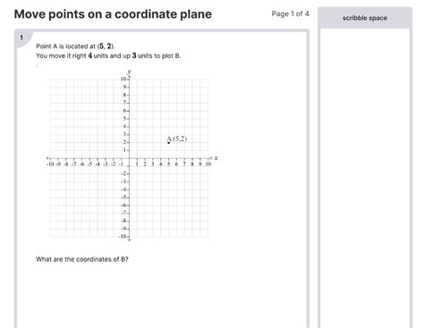 Move Points On A Coordinate Plane Worksheets PDF 6 NS C 8 6th