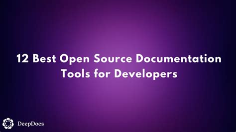 12 Best Open Source Documentation Tools For Developers Deepdocs