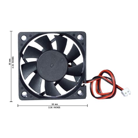 Dc 12v Cooling Small Fan 6015 6x6x15cm With Cable