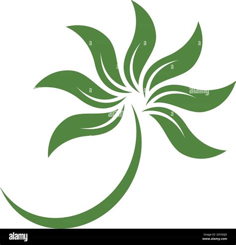 Eco Tree Leaf Logo Template Stock Vector Image Art Alamy