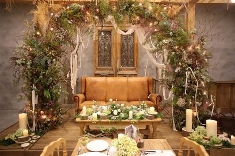 マイレポ花嫁さんから見つけた♡オシャレすぎる【高砂ソファ】装花12選 披露宴 装花 ウェディング 会場装花 ウェディング