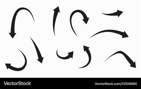 Arrows Set Royalty Free Vector Image VectorStock