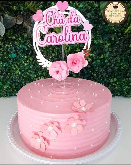 Topo de Bolo Chá de Bebê Elo7 Produtos Especiais