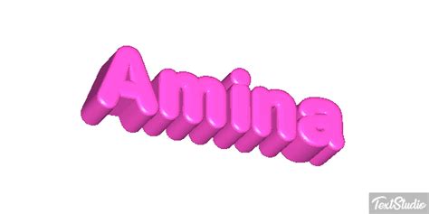 Amina Name Animated  Logo Designs
