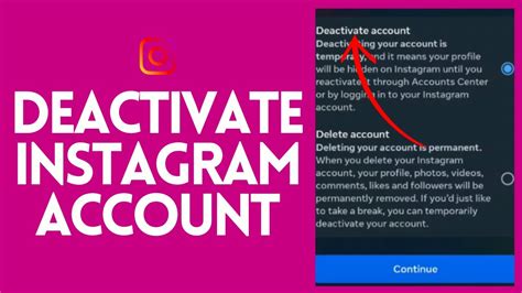 How To Deactivate Instagram Account 2024 Deactivating Instagram