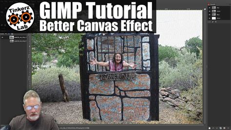 Better Canvas Effect Gimp Beginner Bump Maps Tutorial Youtube