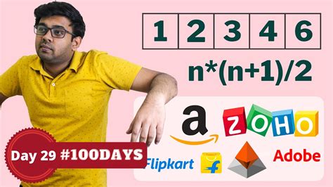 Amazon Accolite Flipkart Zoho Question Missing Number In Array