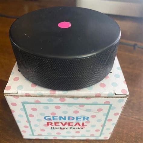 Gender Reveal Hockey Puck Girl Gender Reveal Hockey Puck Puck