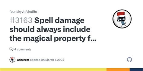 Spell Damage Should Always Include The Magical Property For Overcoming