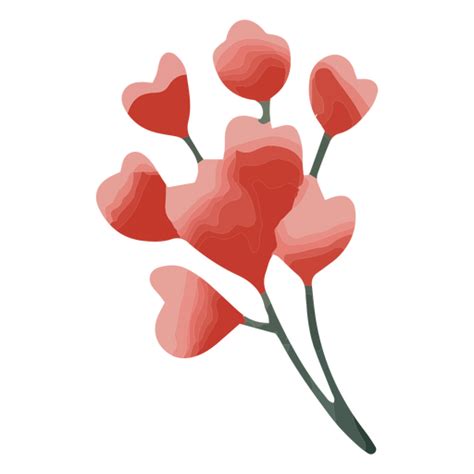 Design Png E Svg De Buquê De Rosas Coração Para Camisetas