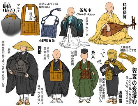 お坊さん描こう のまとめ Togetter 歴史 イラスト 袈裟 着物 歴史