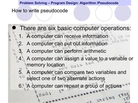 Program Design And Problem Solving Techniques Ppt Programming Languages Computing