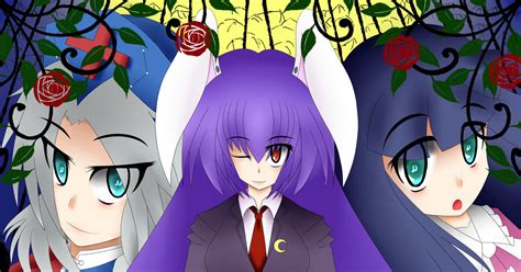 東方 永遠亭＋バラ イェーツのイラスト Pixiv