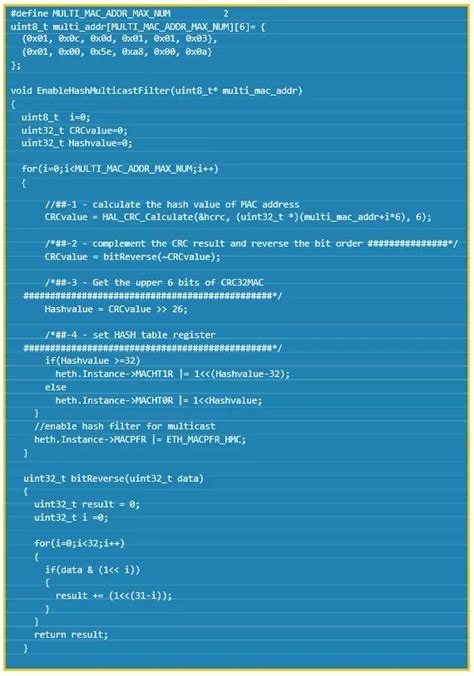 Stm32以太网mac 地址hash 过滤 面包板社区
