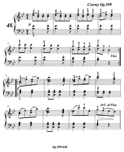 车尔尼599练习曲第48条学琴记