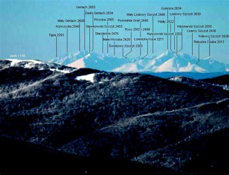 Tatry z Połoniny Wetlińskiej DALEKIE OBSERWACJE