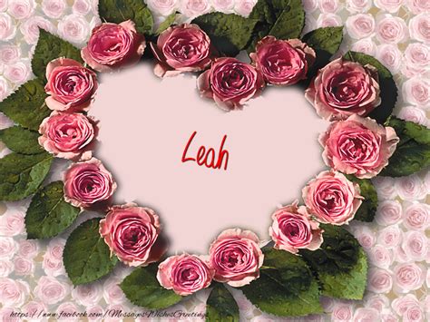 Leah Hearts Greetings Cards For Love For Leah