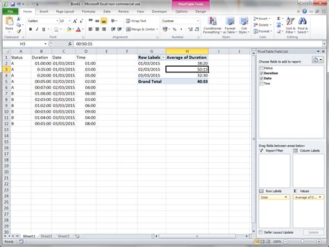 Macos How To Pivot With Daily Averages Based On Times In Excel Stack Overflow