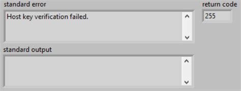 host key verification failed when using ssh exec openssh vi ni
