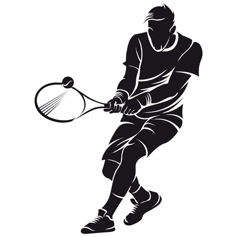 Wall Decal Tennis Sticker Vinyl Group Tennis Player Png Download