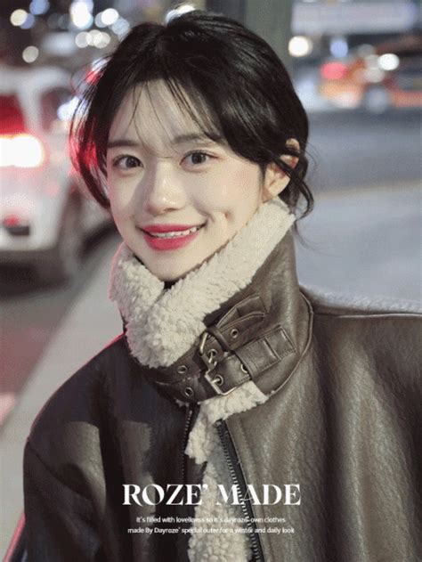 [made] 블라디 레더 크롭 무스탕 2color 에이블리